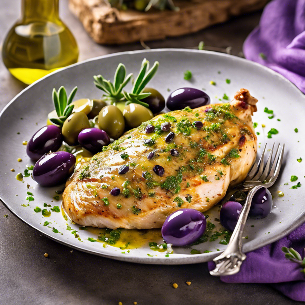 Mediterranean Olive Chicken Recipe | cookAIfood