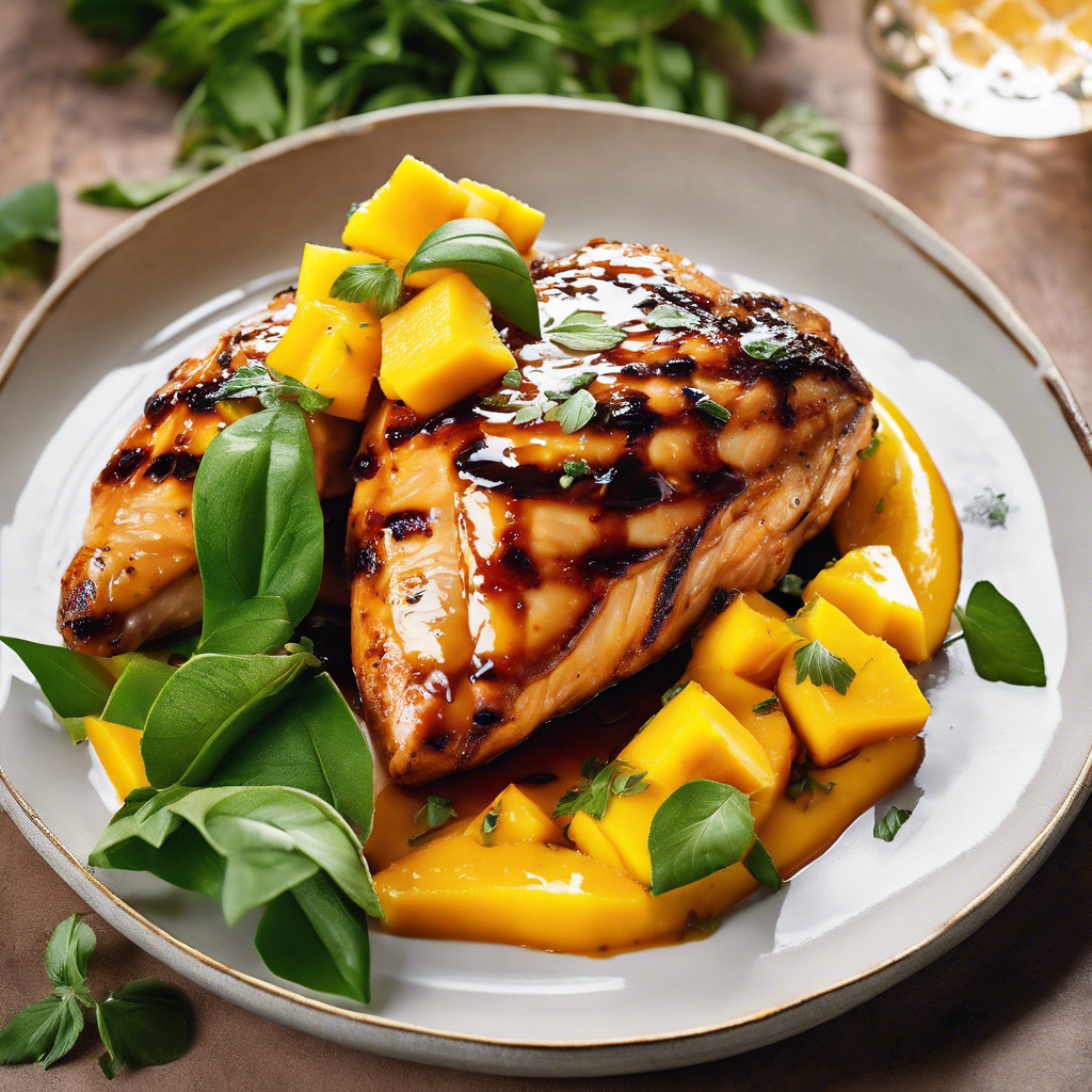 Mango Glazed Chicken Recipe | cookAIfood