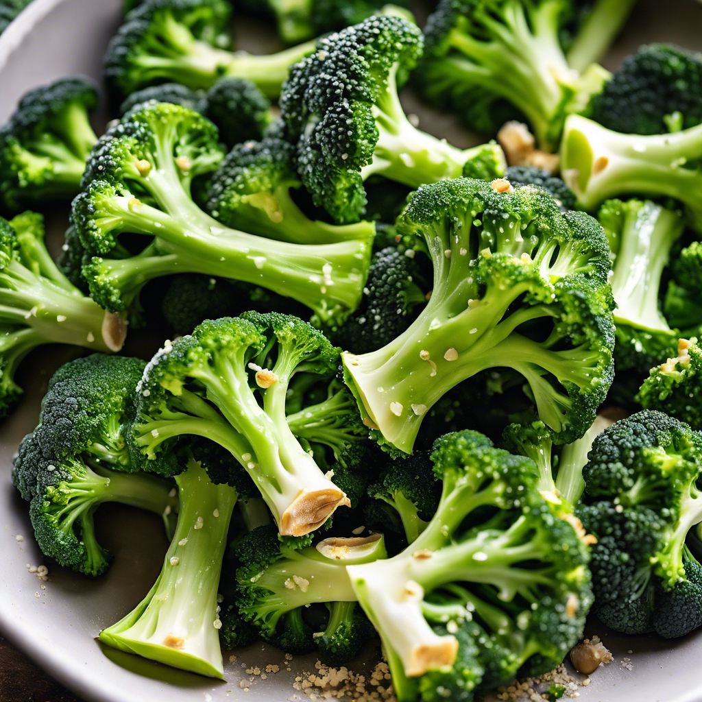 Garlic Roasted Broccoli with Parmesan Recipe | cookAIfood