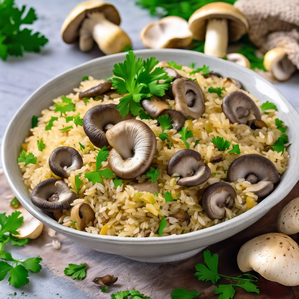 Savory Mushroom Rice Pilaf Recipe | cookAIfood