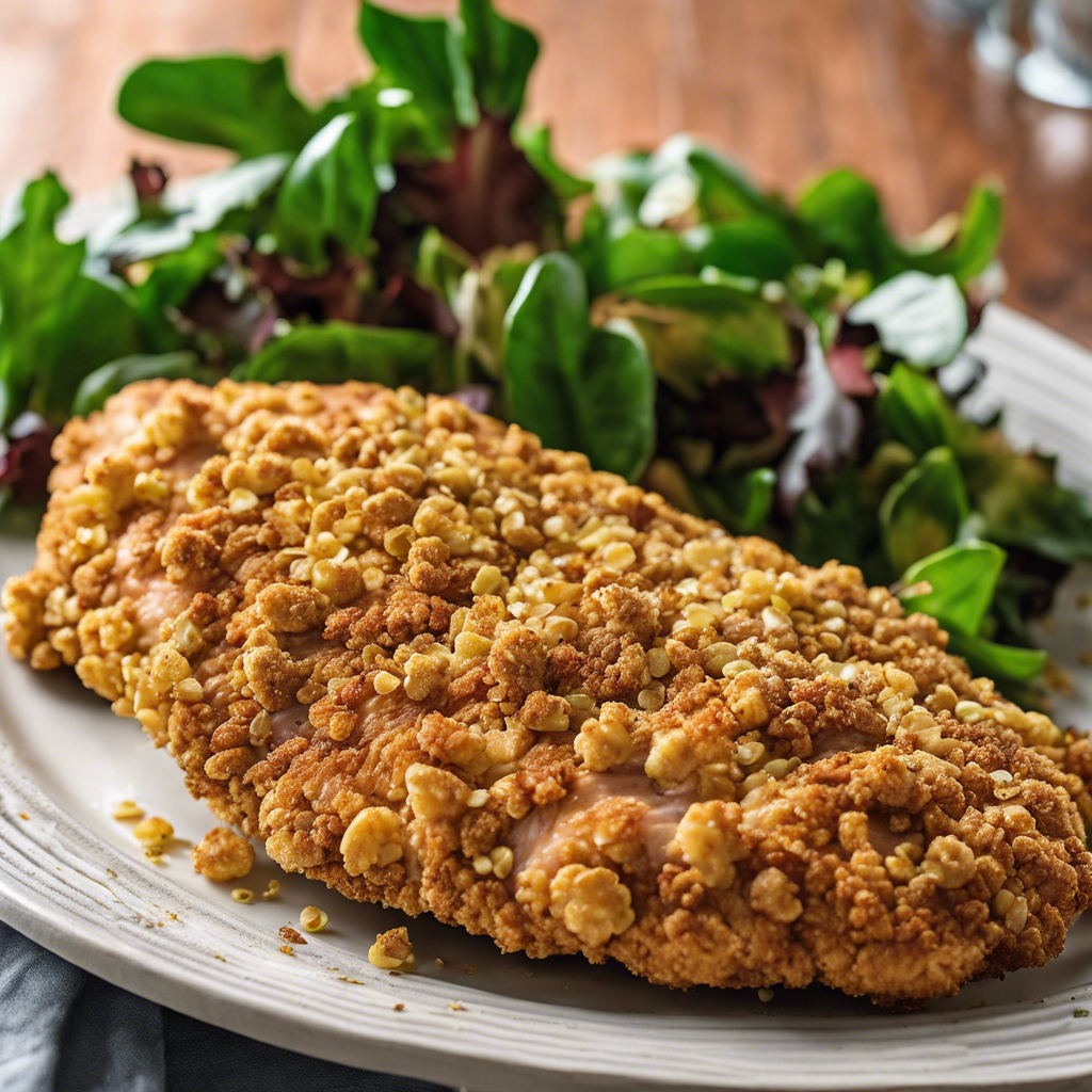 Crunchy Cereal-Crusted Chicken Recipe | cookAIfood