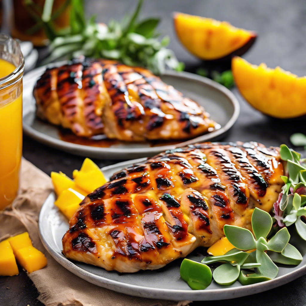Mango Glazed Chicken Recipe | cookAIfood