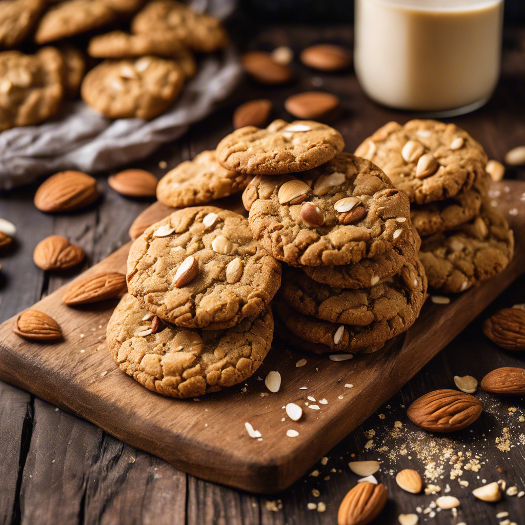 Crunchy Almond Butter Cookies Recipe | cookAIfood