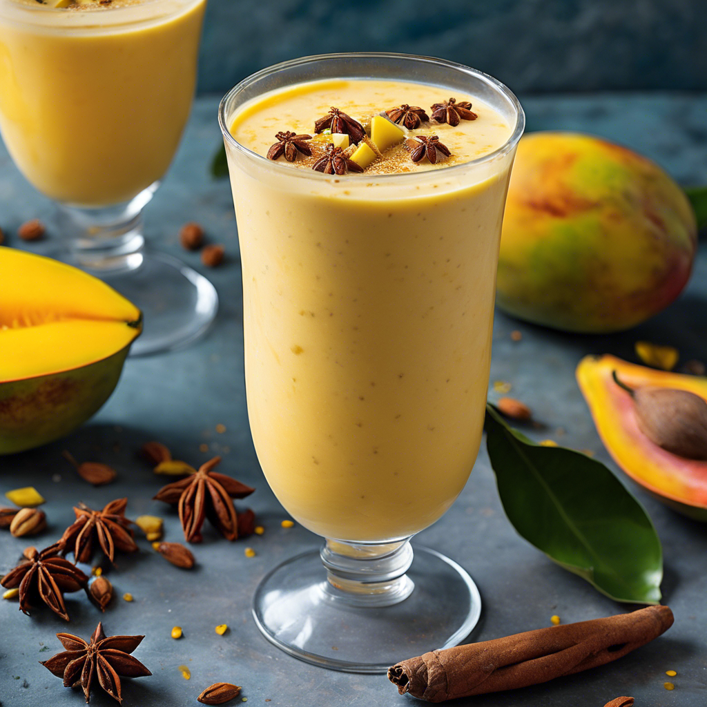 Spiced Mango Lassi Recipe | cookAIfood