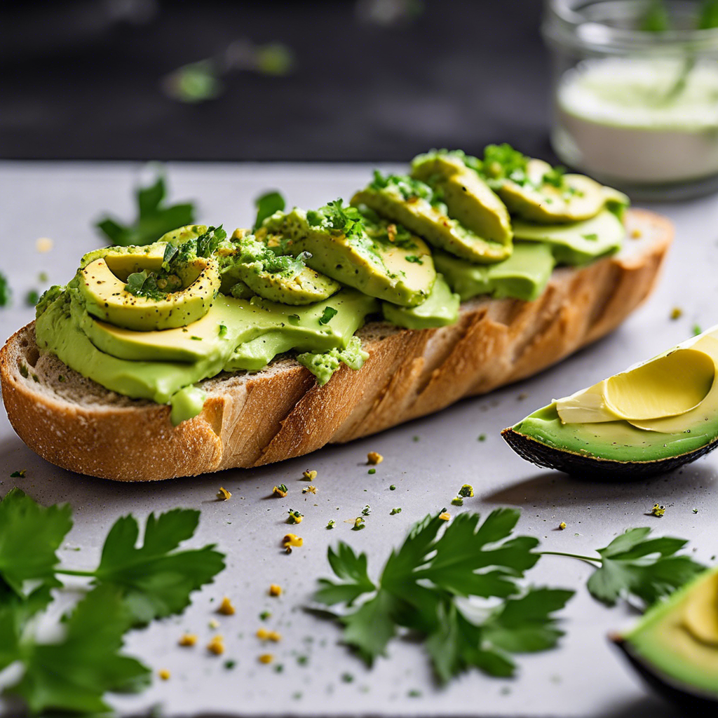 Garlic Avocado Crostini Recipe | cookAIfood