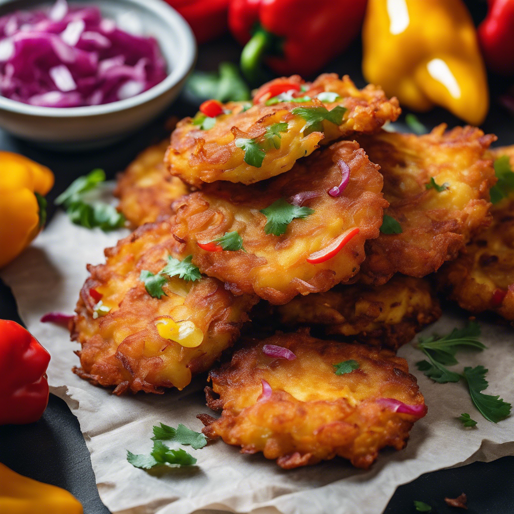 Spicy Potato Fritters Recipe | cookAIfood
