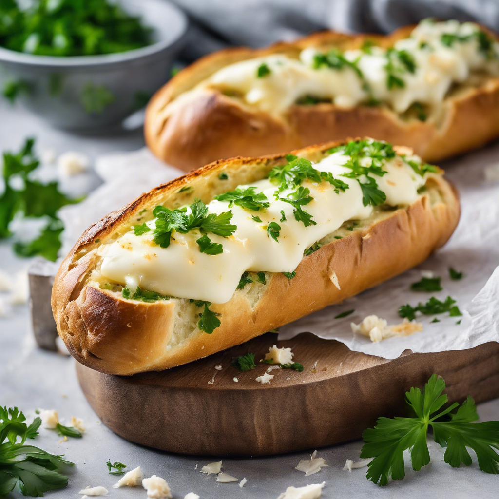 Stuffed Cheesy Garlic Bread Recipe | cookAIfood