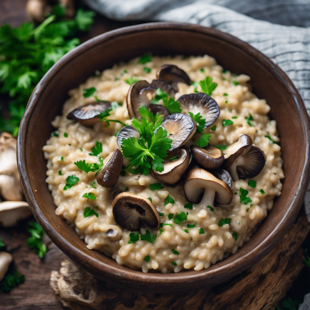 Creamy Mushroom Risotto Recipe | cookAIfood