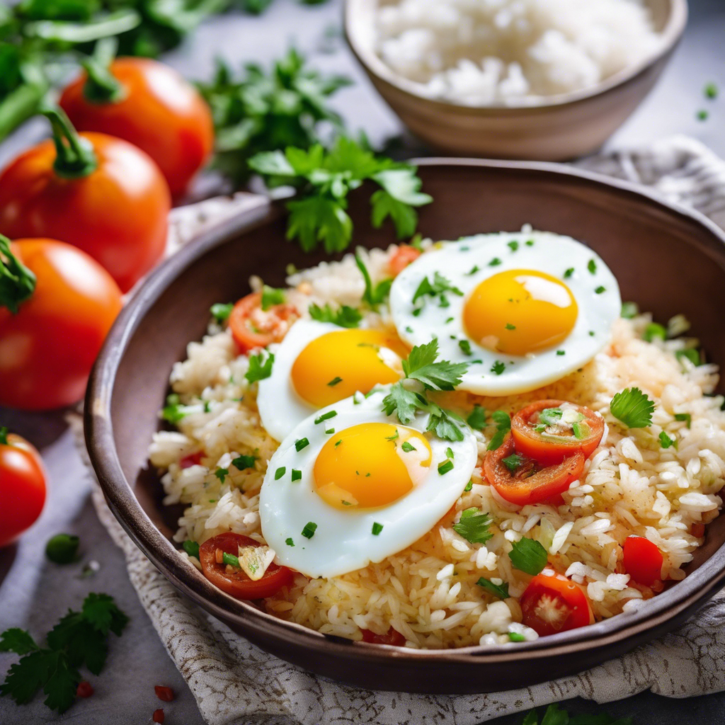 Spicy Egg and Tomato Rice Recipe | cookAIfood