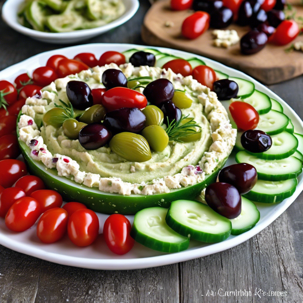 Mediterranean Hummus Cucumber Bites Recipe | cookAIfood