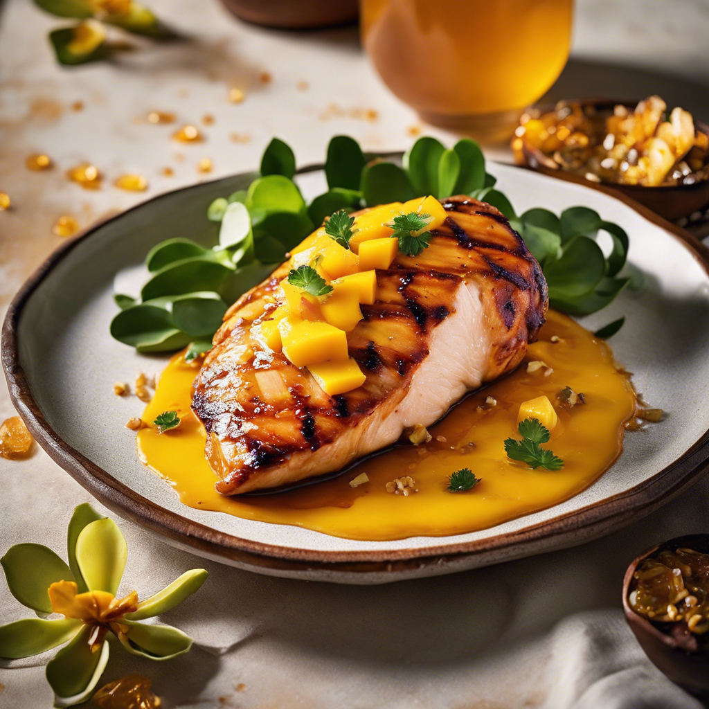 Mango Glazed Chicken Recipe | cookAIfood