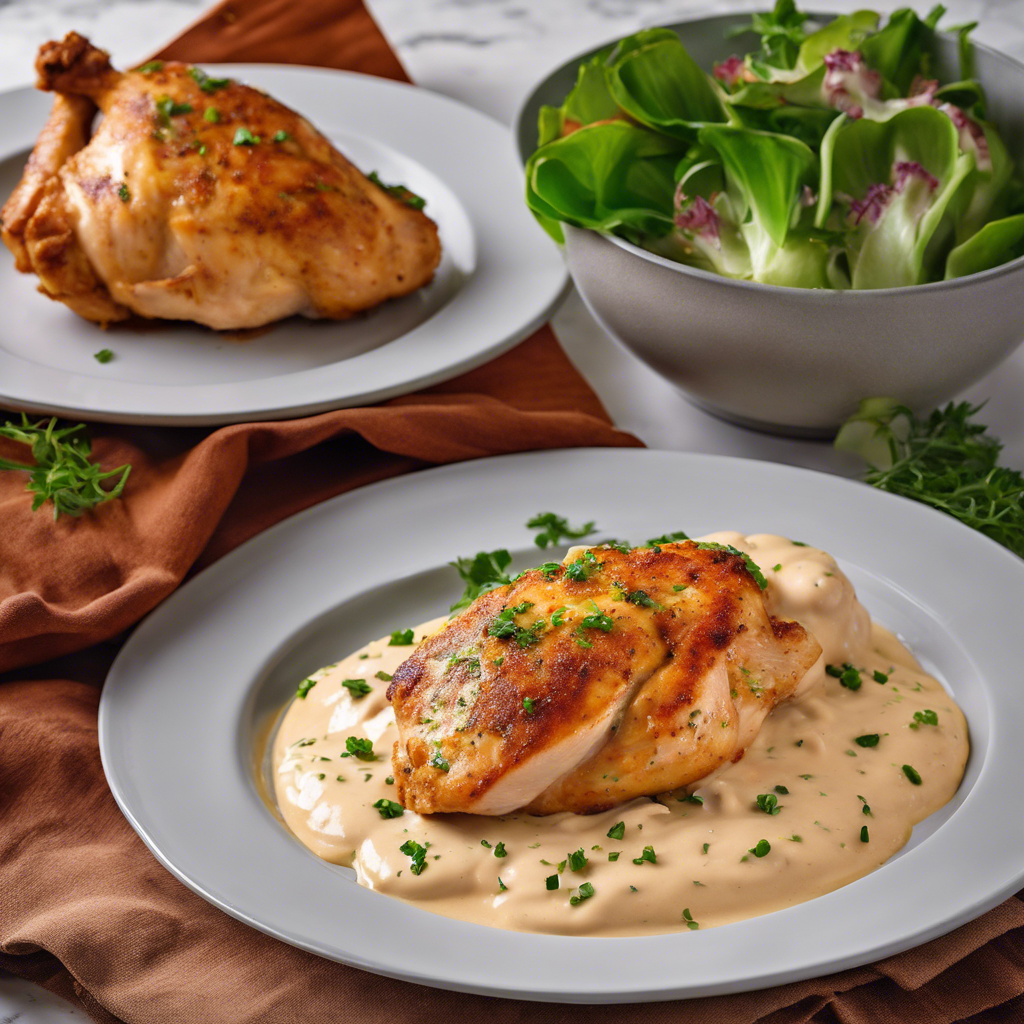 Creamy Mayonnaise Chicken Recipe | cookAIfood