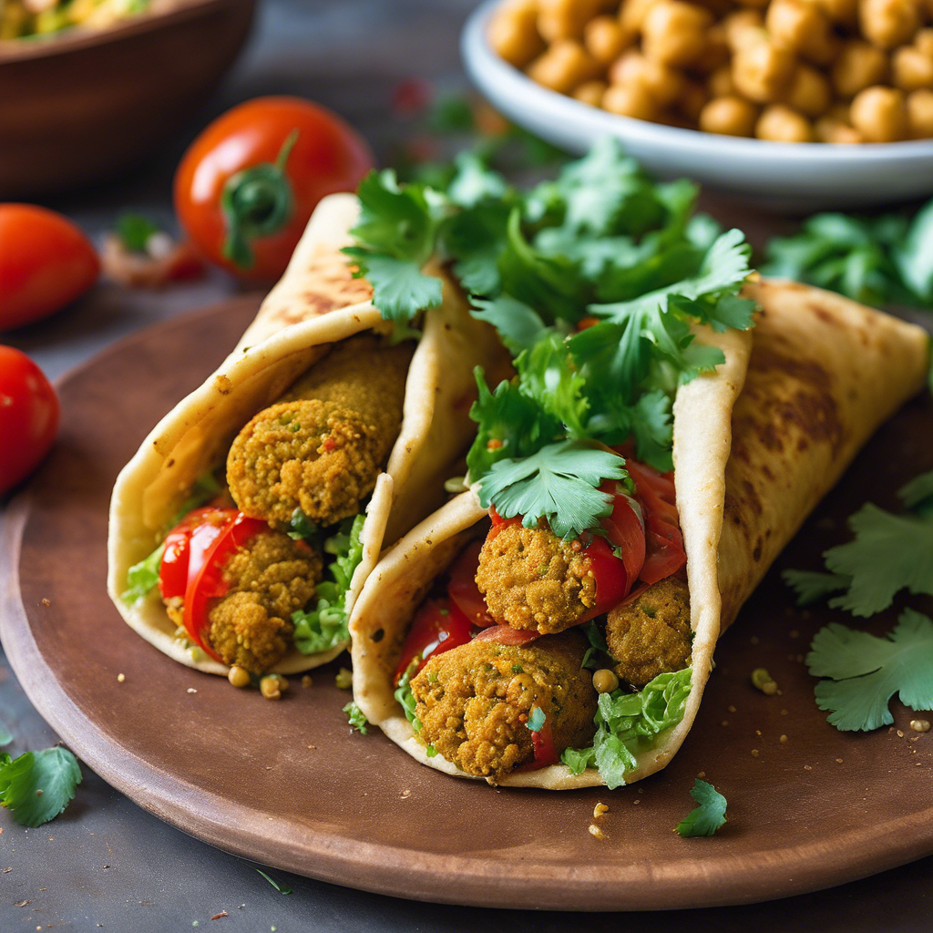 Fava Bean Stuffed Falafel Flautas Recipe | cookAIfood
