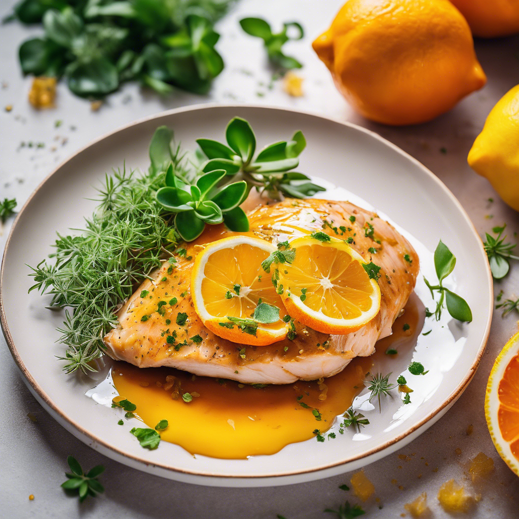 Citrus Glazed Orange Chicken Recipe | cookAIfood