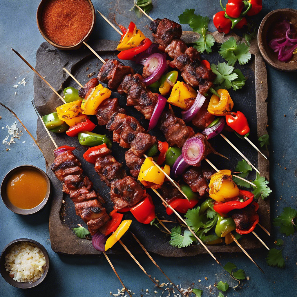 Savory Medium-Well Meat Skewers Recipe | cookAIfood