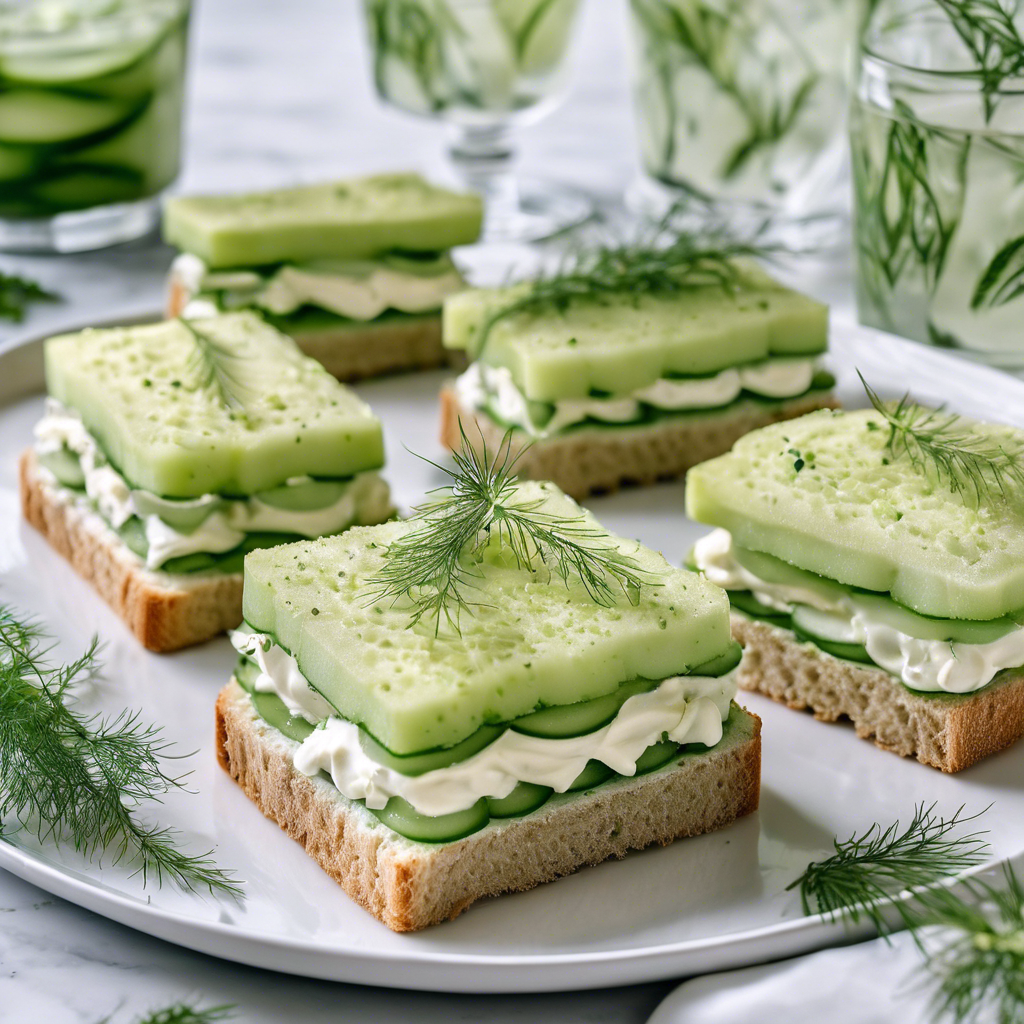 Cucumber Tea Sandwiches Recipe | cookAIfood