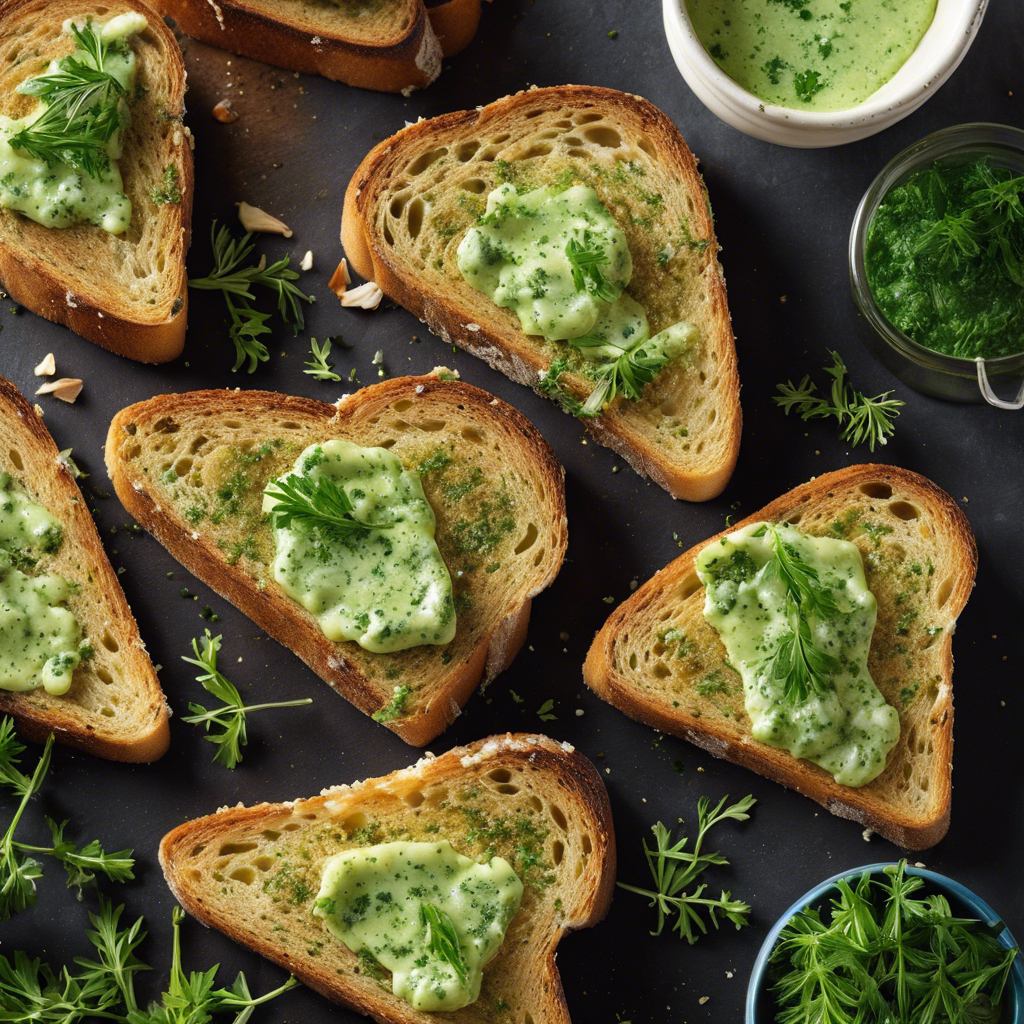 Garlic Herb Butter Toast Recipe | cookAIfood