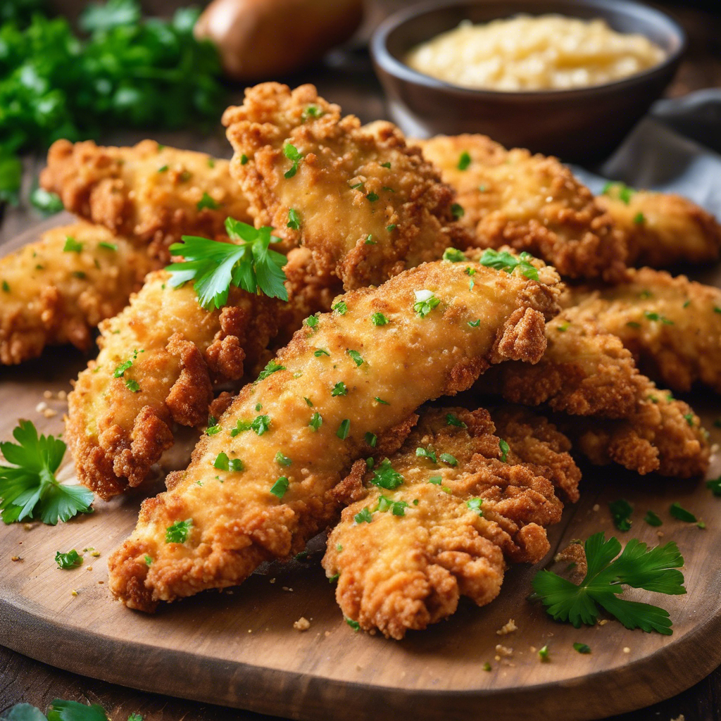 Crispy Parmesan Chicken Tenders Recipe | cookAIfood