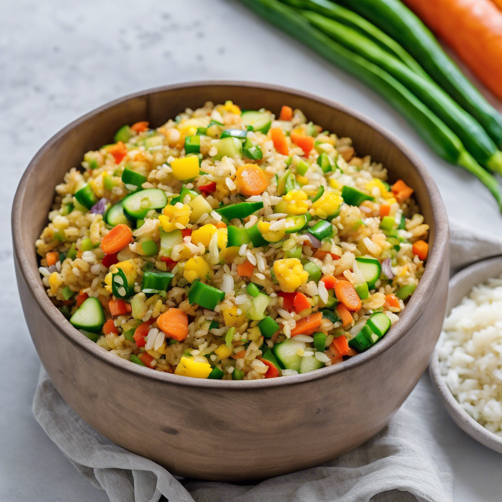 Healthy Veggie Fried Rice Recipe | cookAIfood
