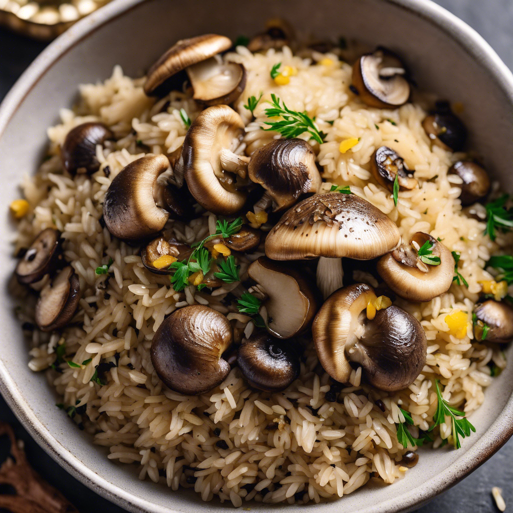 Savory Mushroom Rice Pilaf Recipe | cookAIfood