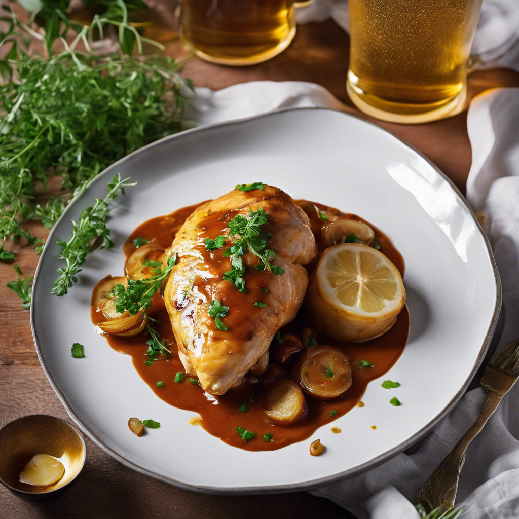 Beer-Braised Chicken Recipe | cookAIfood