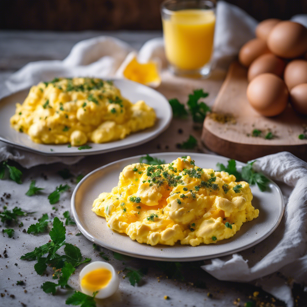 Ginger-Infused Scrambled Eggs Recipe | cookAIfood