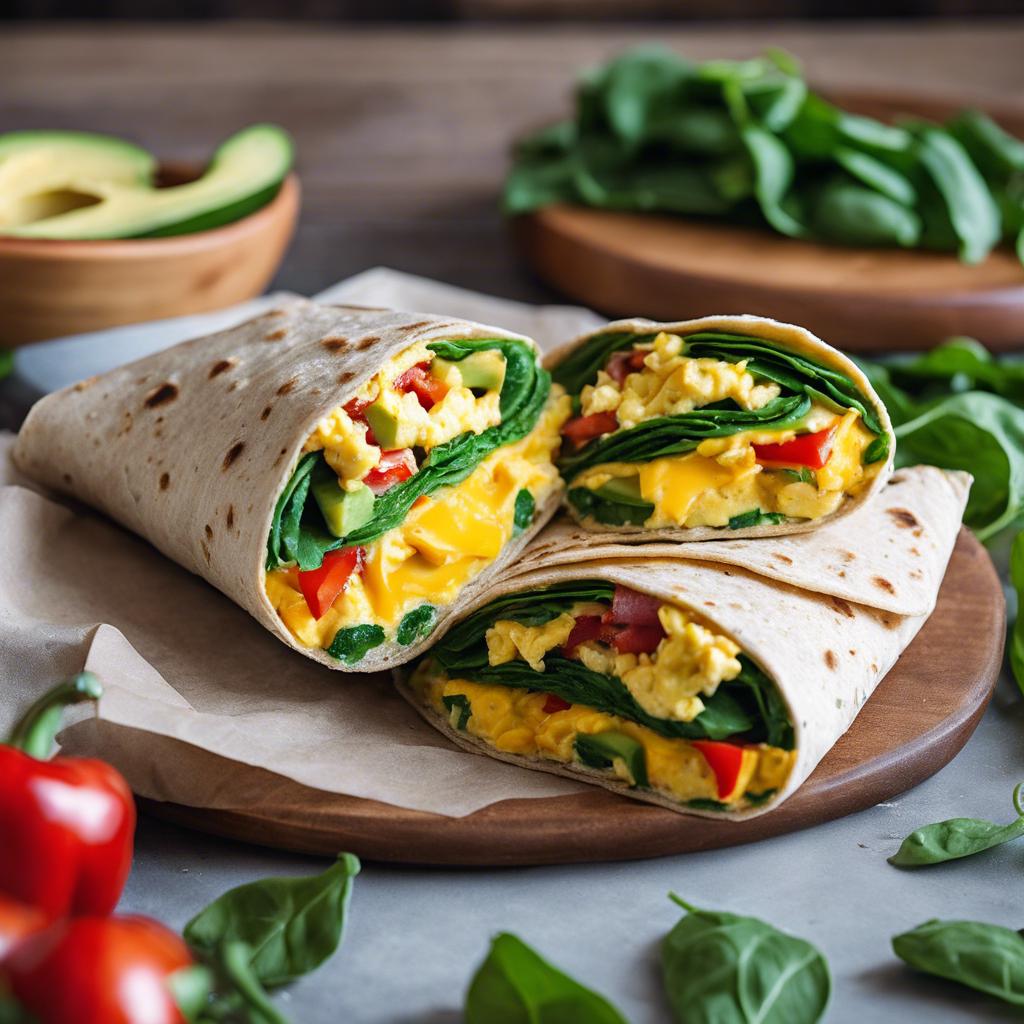 Veggie Breakfast Wrap Recipe | cookAIfood