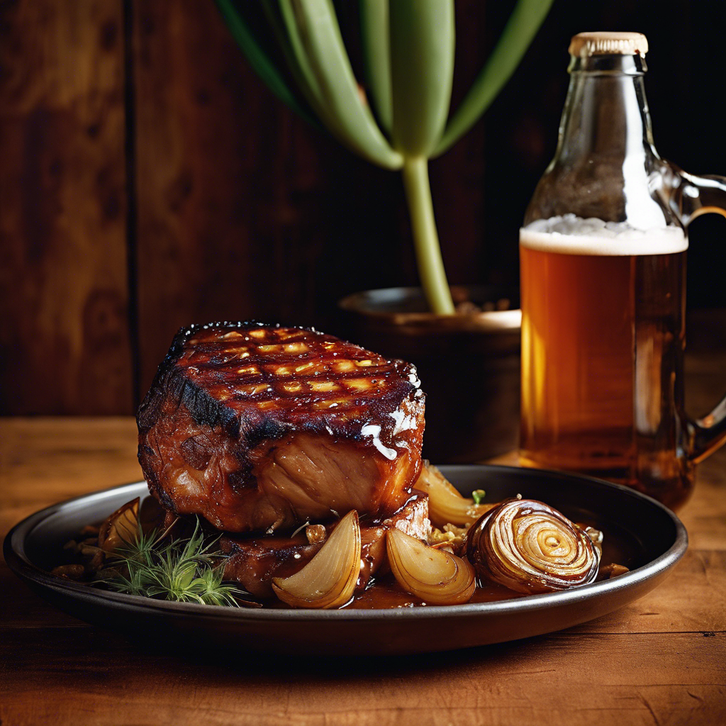 Beer-Braised Pork Chops Recipe | cookAIfood
