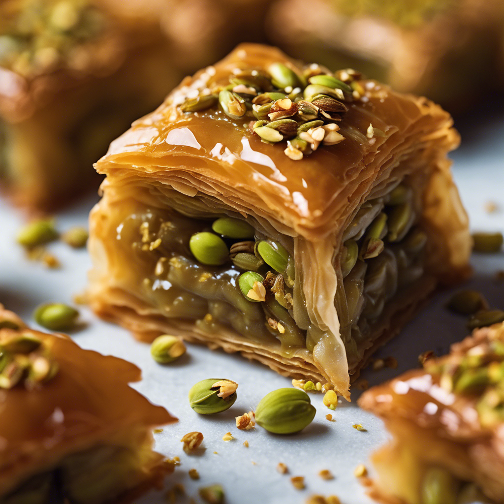 Honey Pistachio Baklava Recipe | cookAIfood