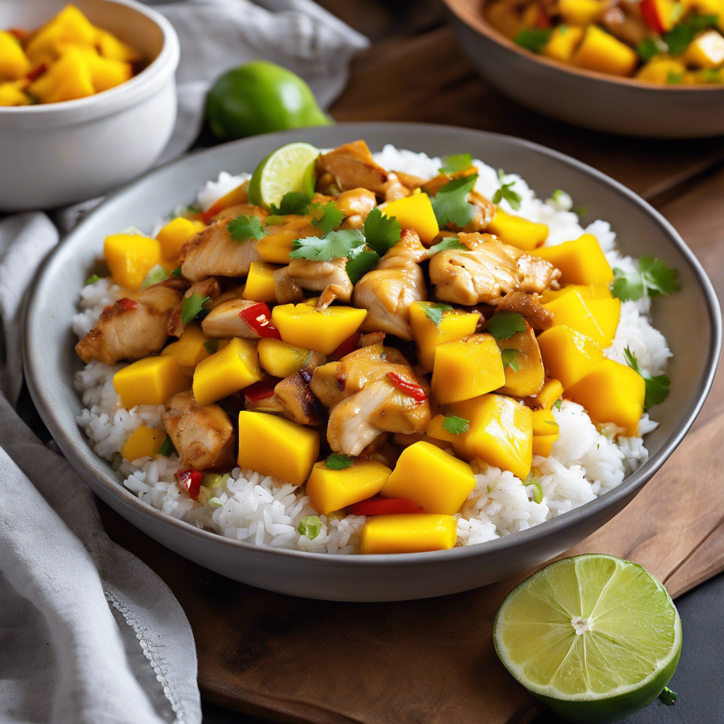 Mango Chicken Stir-Fry Recipe | cookAIfood