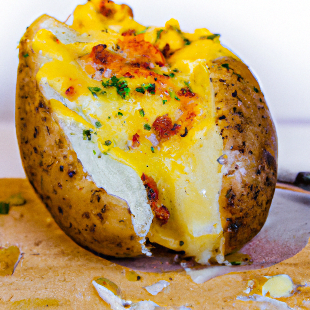 Cheesy Baked Potato Recipe | cookAIfood
