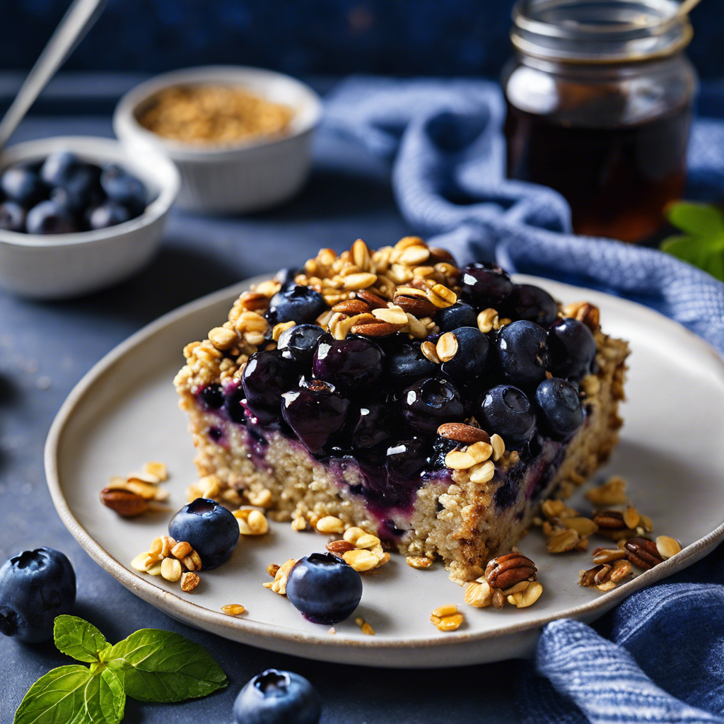 Blueberry Oatmeal Bake (Budín de Avena con Arándanos) Recipe | cookAIfood