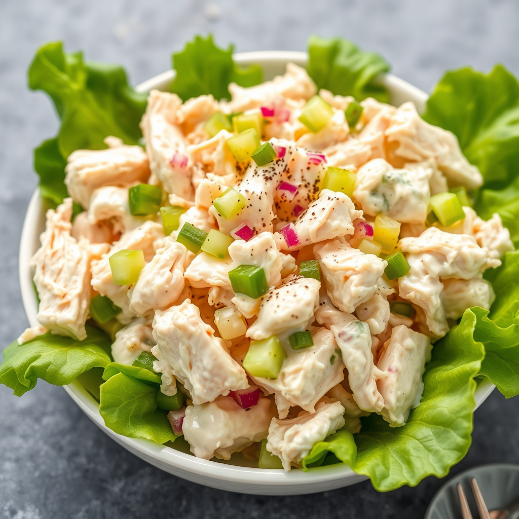 Creamy Mayonnaise Chicken Salad Recipe | cookAIfood