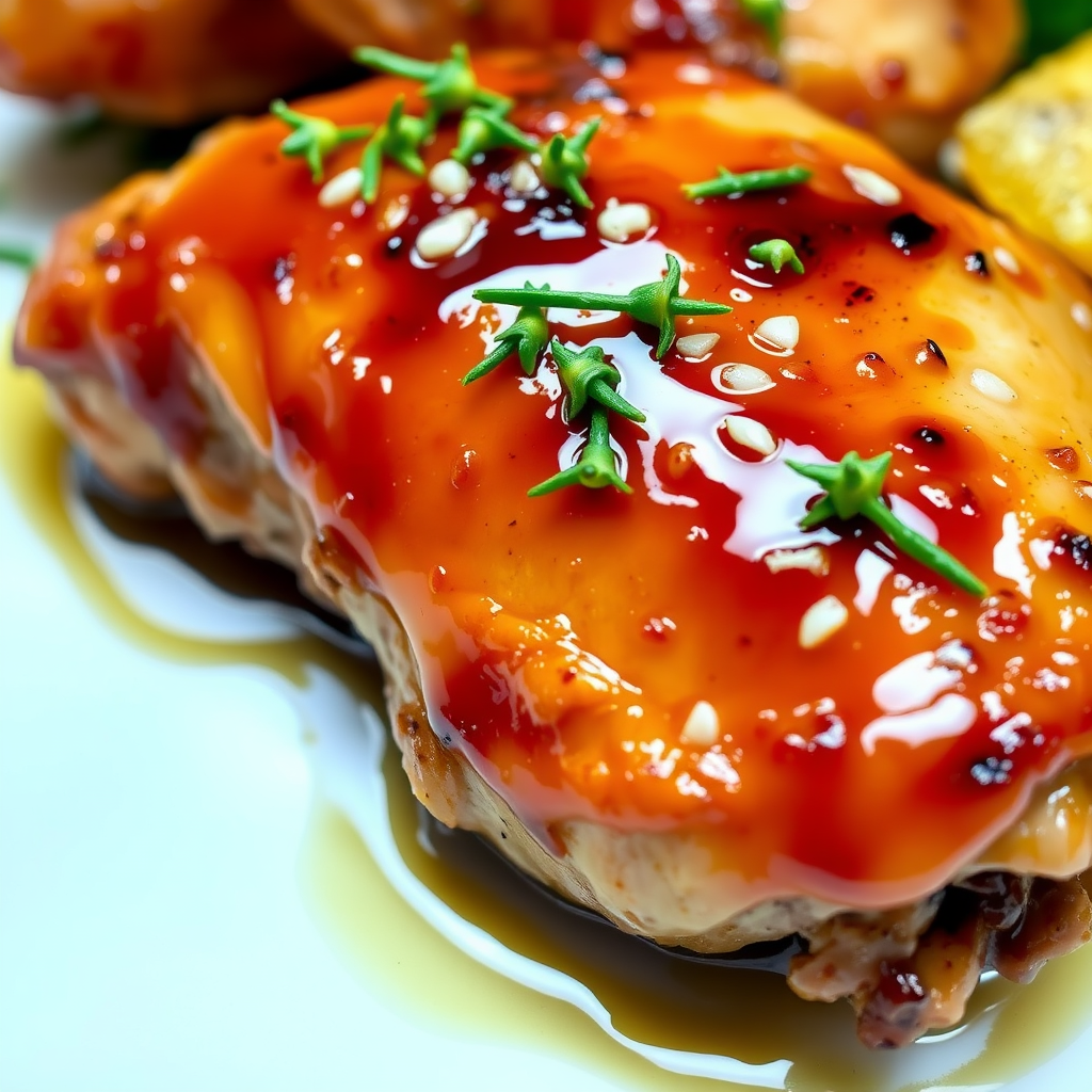 Honey Glazed Chicken Thighs Recipe | cookAIfood