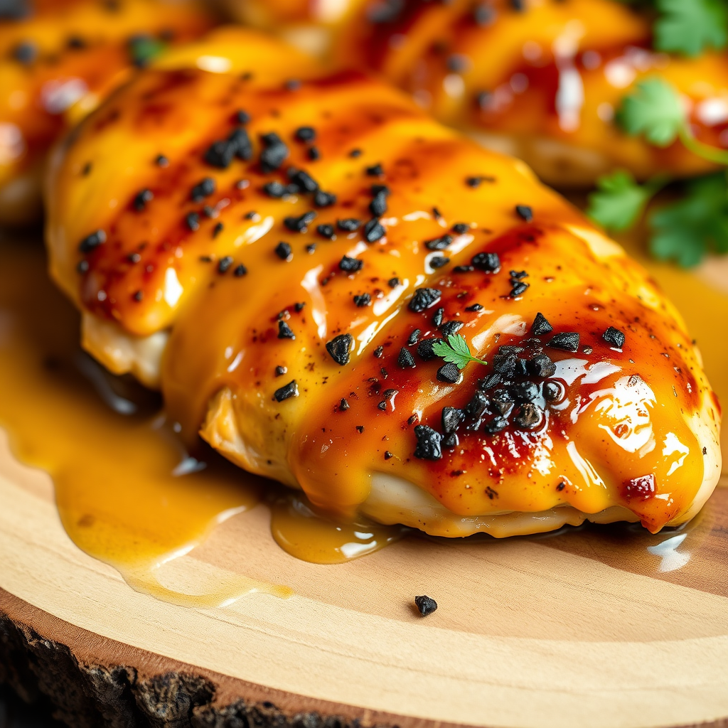 Honey Mustard Glazed Chicken Recipe | cookAIfood