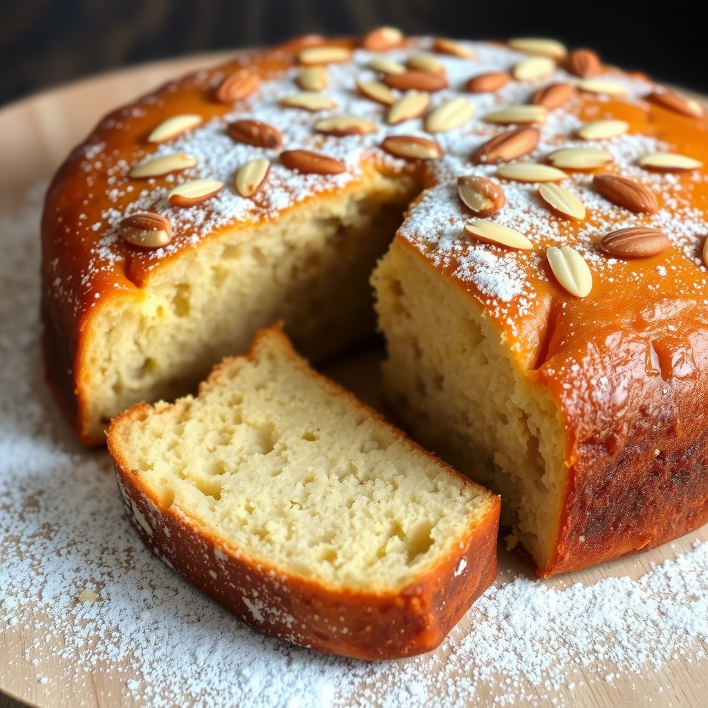 Medieval Honey Almond Cake Recipe | cookAIfood