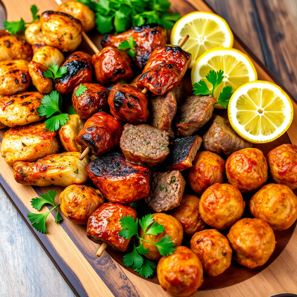 Savory Mixed Meat Platter Recipe | cookAIfood