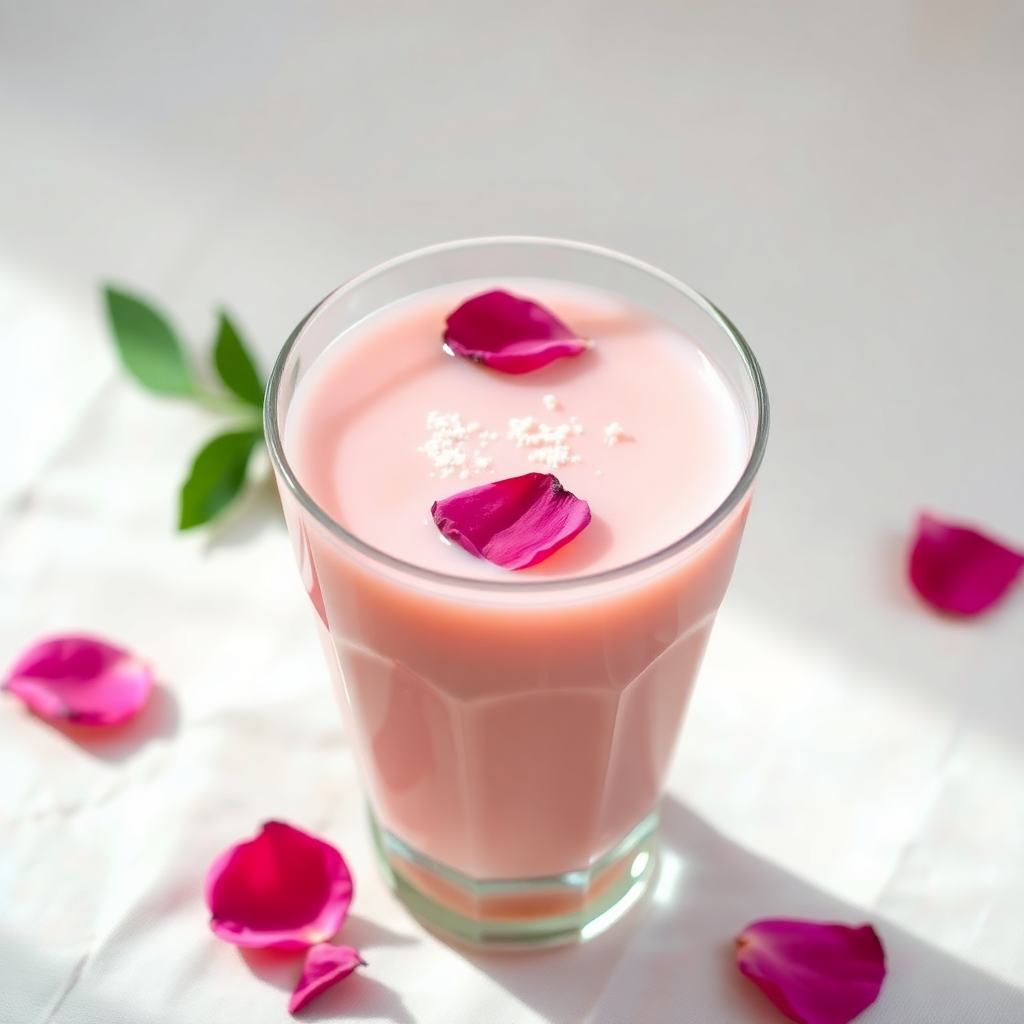 Creamy Rose Petal Milk Tea Recipe | cookAIfood