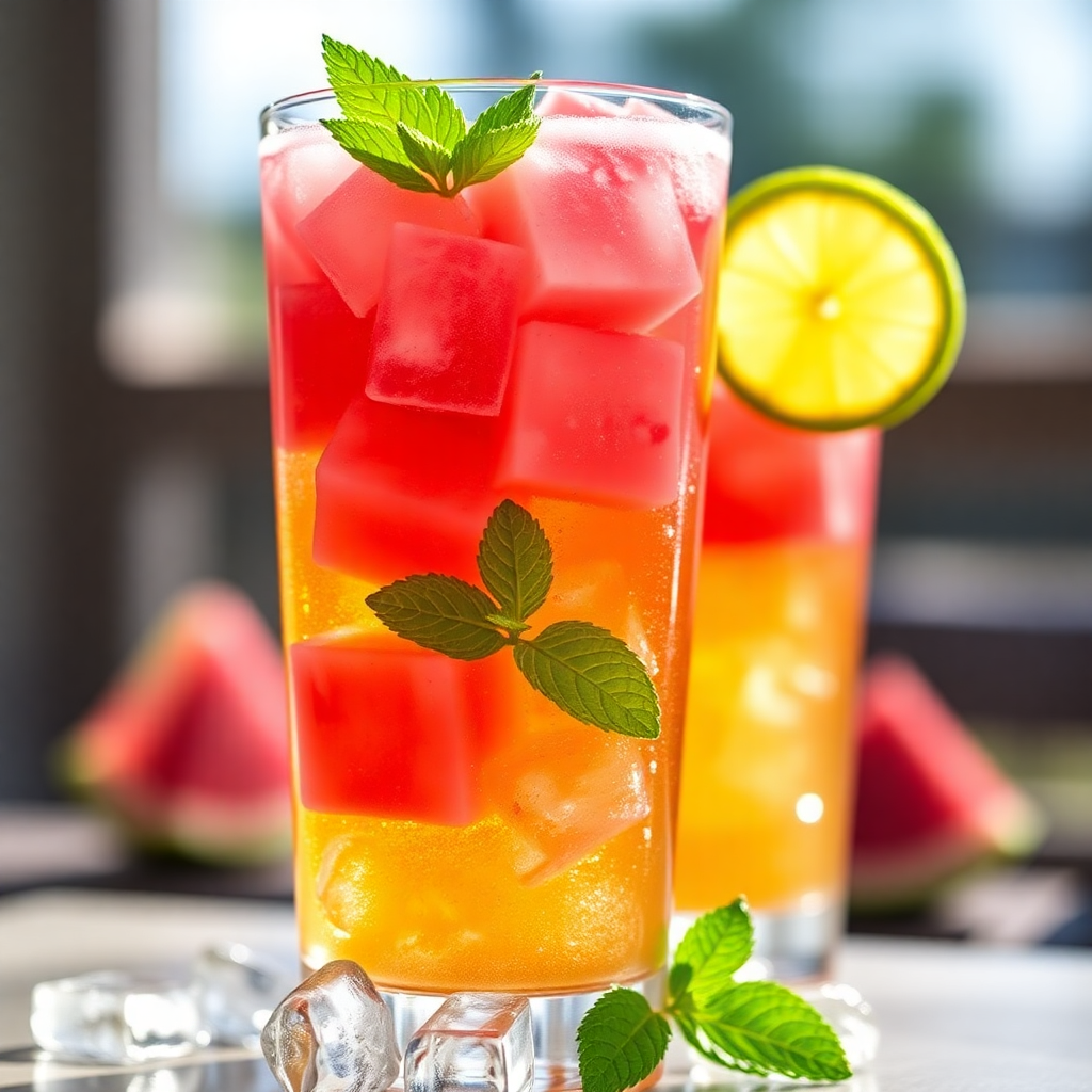 Watermelon Beer Spritzer Recipe | cookAIfood