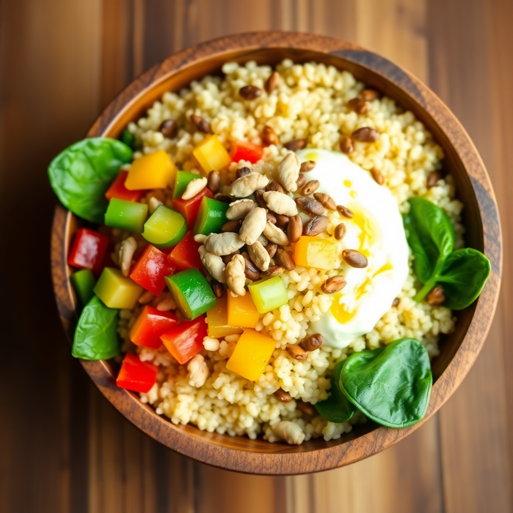 Nutty Quinoa Bowl Recipe | cookAIfood