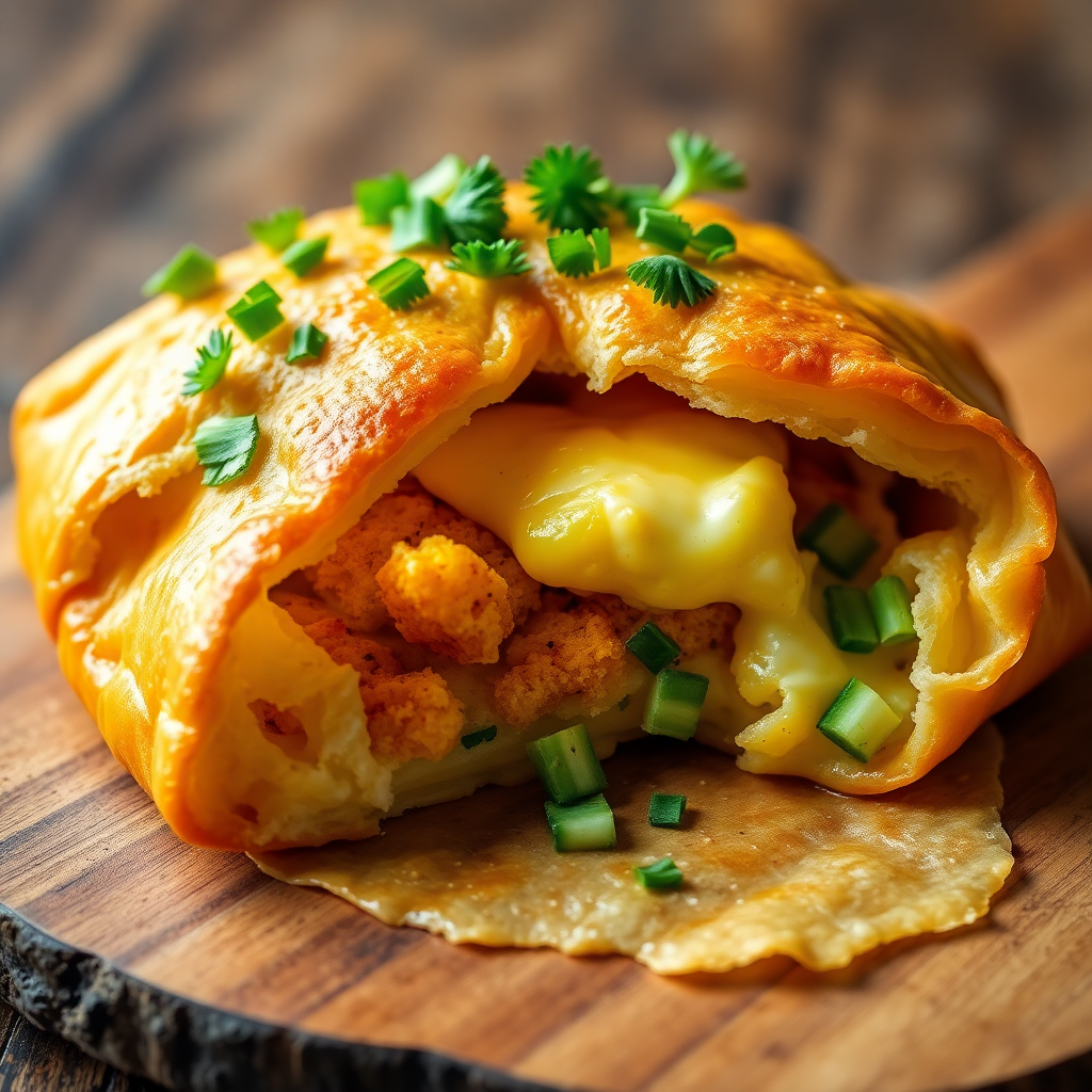 Egg and Yuca Fritter Puff Pastry Delight Recipe | cookAIfood