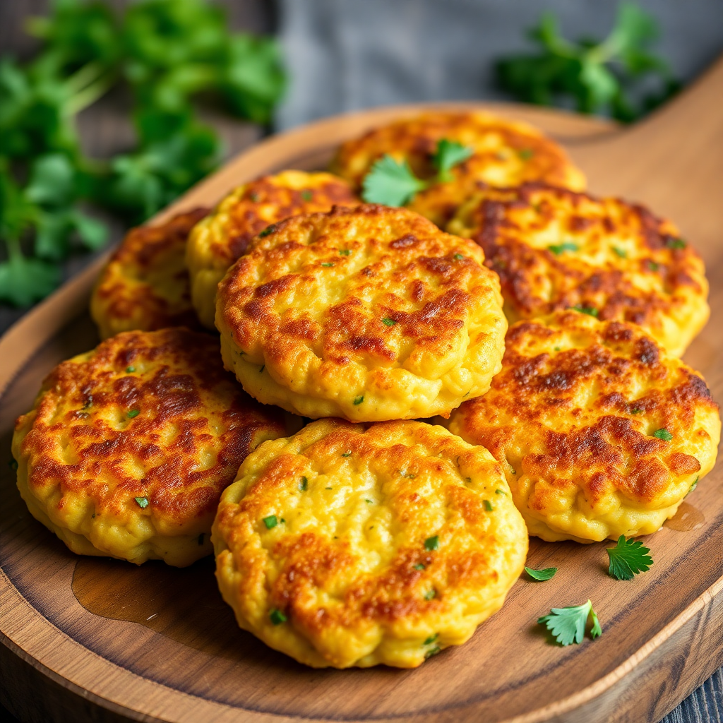 Crispy Halloumi and Courgette Cakes Recipe | cookAIfood