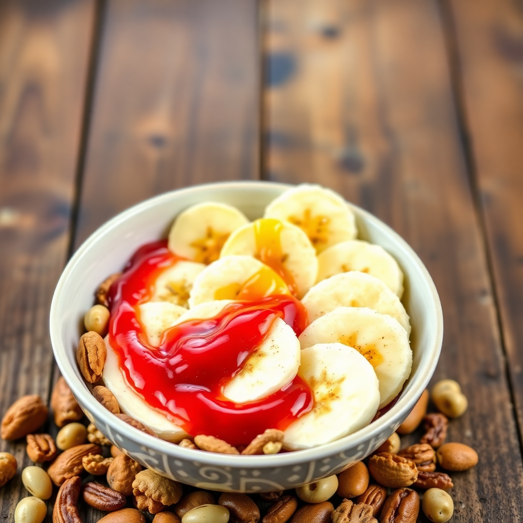 Banana Nut Jam Bowl Recipe | cookAIfood
