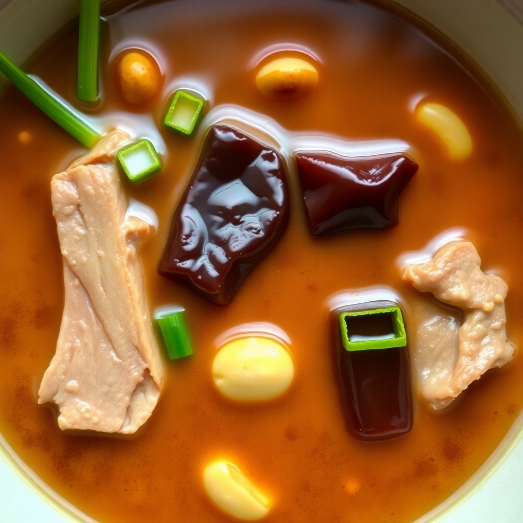 Longan and Peanut Pork Rib Soup Recipe | cookAIfood