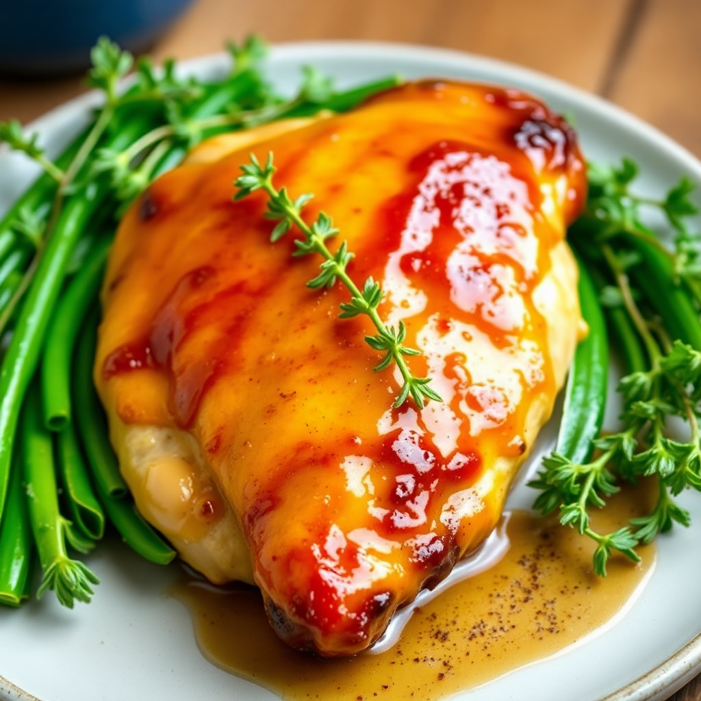 Honey Mustard Glazed Chicken Recipe | cookAIfood