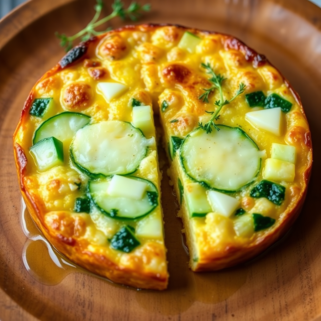 Cucumber and Potato Frittata Recipe | cookAIfood