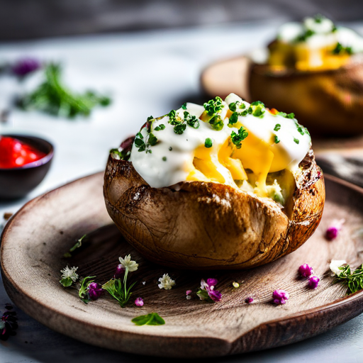 Cheesy Baked Potato Recipe | cookAIfood