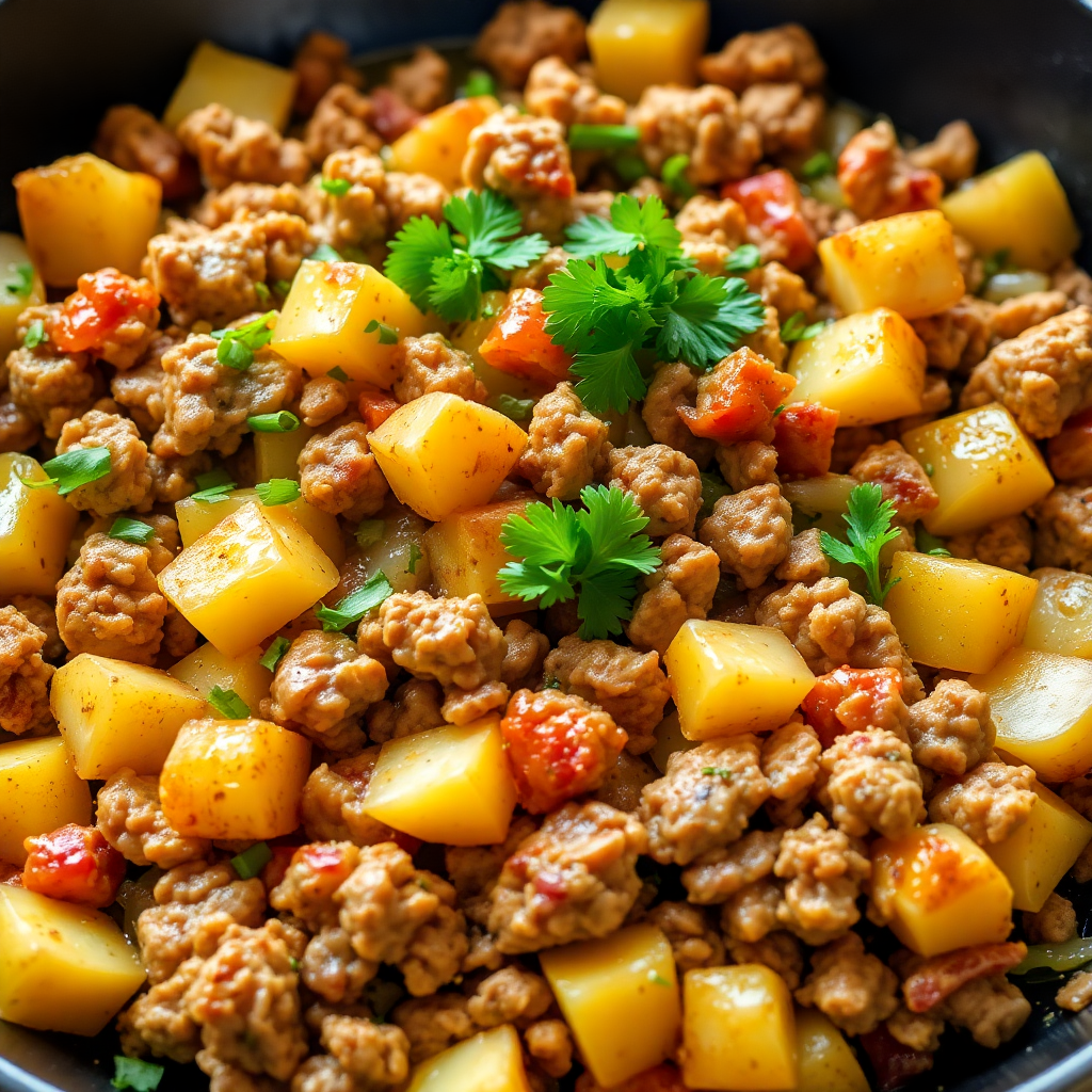 Turkey and Potato Skillet Recipe | cookAIfood