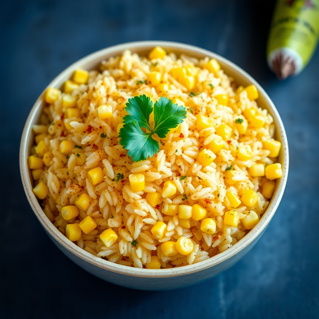 Spiced Rice and Corn Medley Recipe | cookAIfood