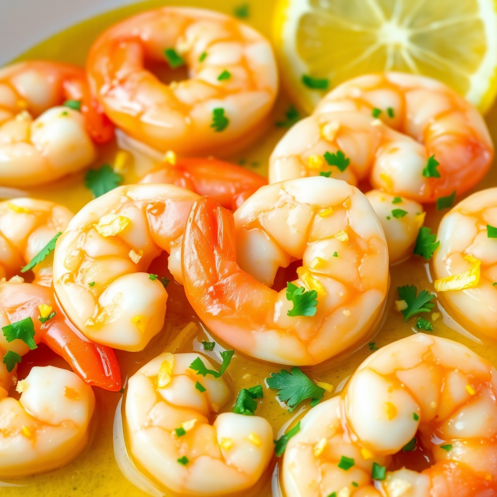 Butter Garlic Shrimp with Lemon Zest Recipe | cookAIfood
